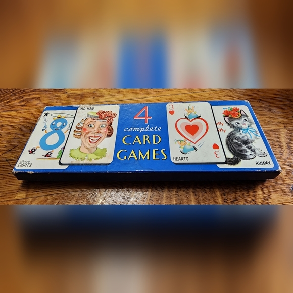 Vintage children’s playing cards | Games | Vintage 4 Complete Card Game ...